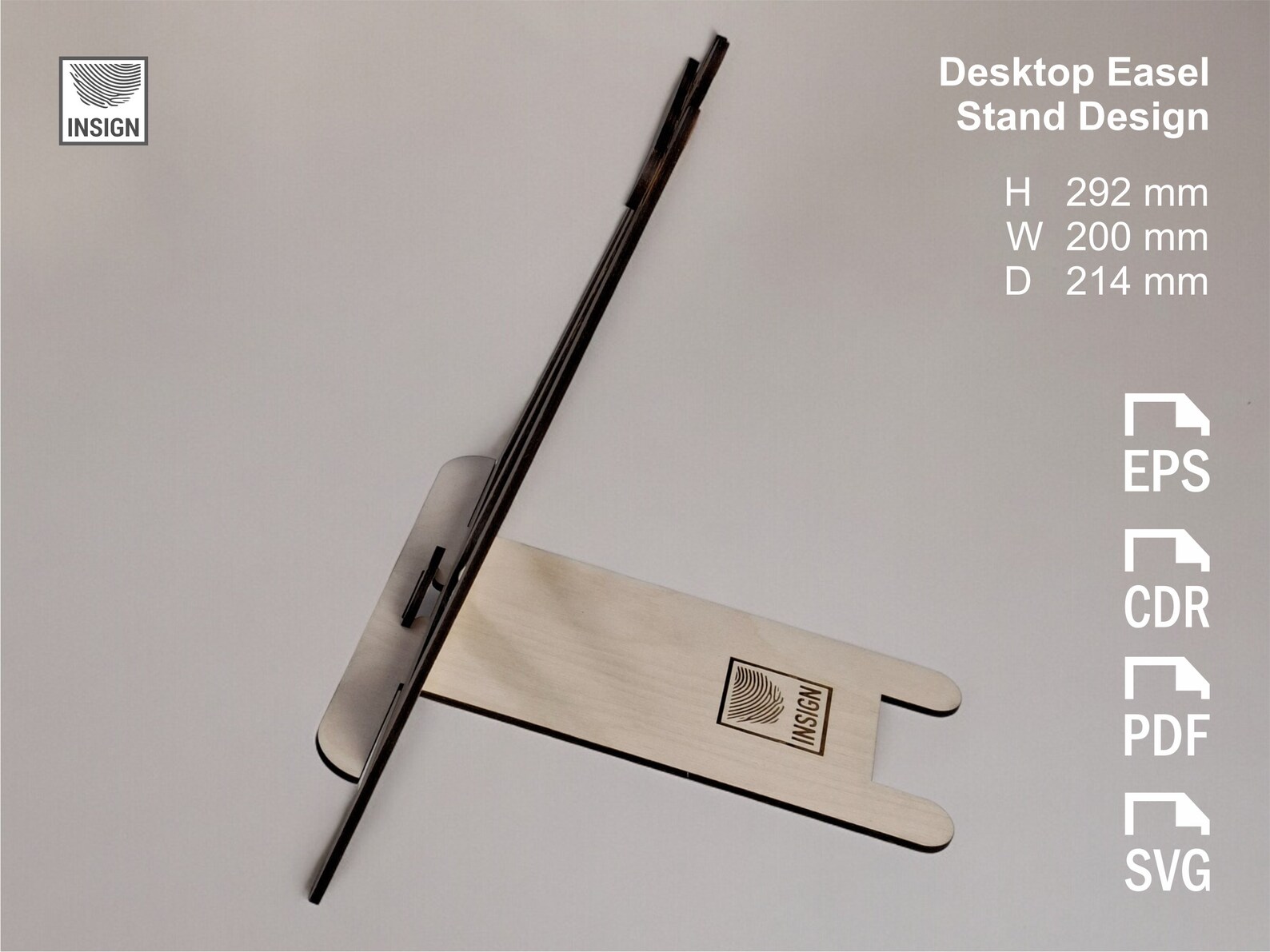 Desktop Easel Stand Design for Laser Cutting - Etsy Canada