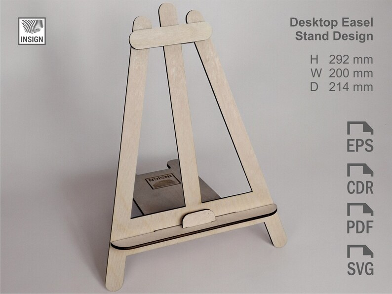 Desktop Easel Stand Design for Laser Cutting - Etsy Canada