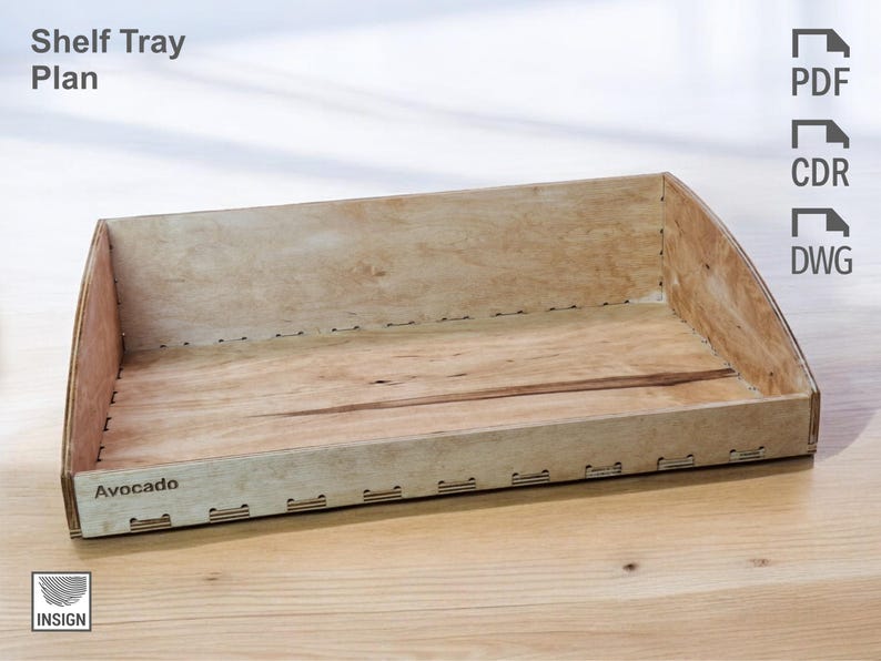 Shelf Tray Cnc Vector Plan Instant Download - Etsy