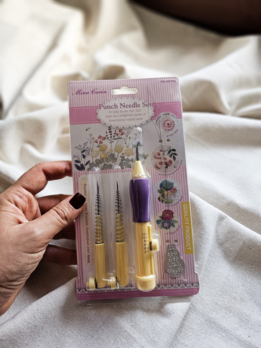 Mina Carin Punch Needle Set, Embroidery Craft Tools - Etsy