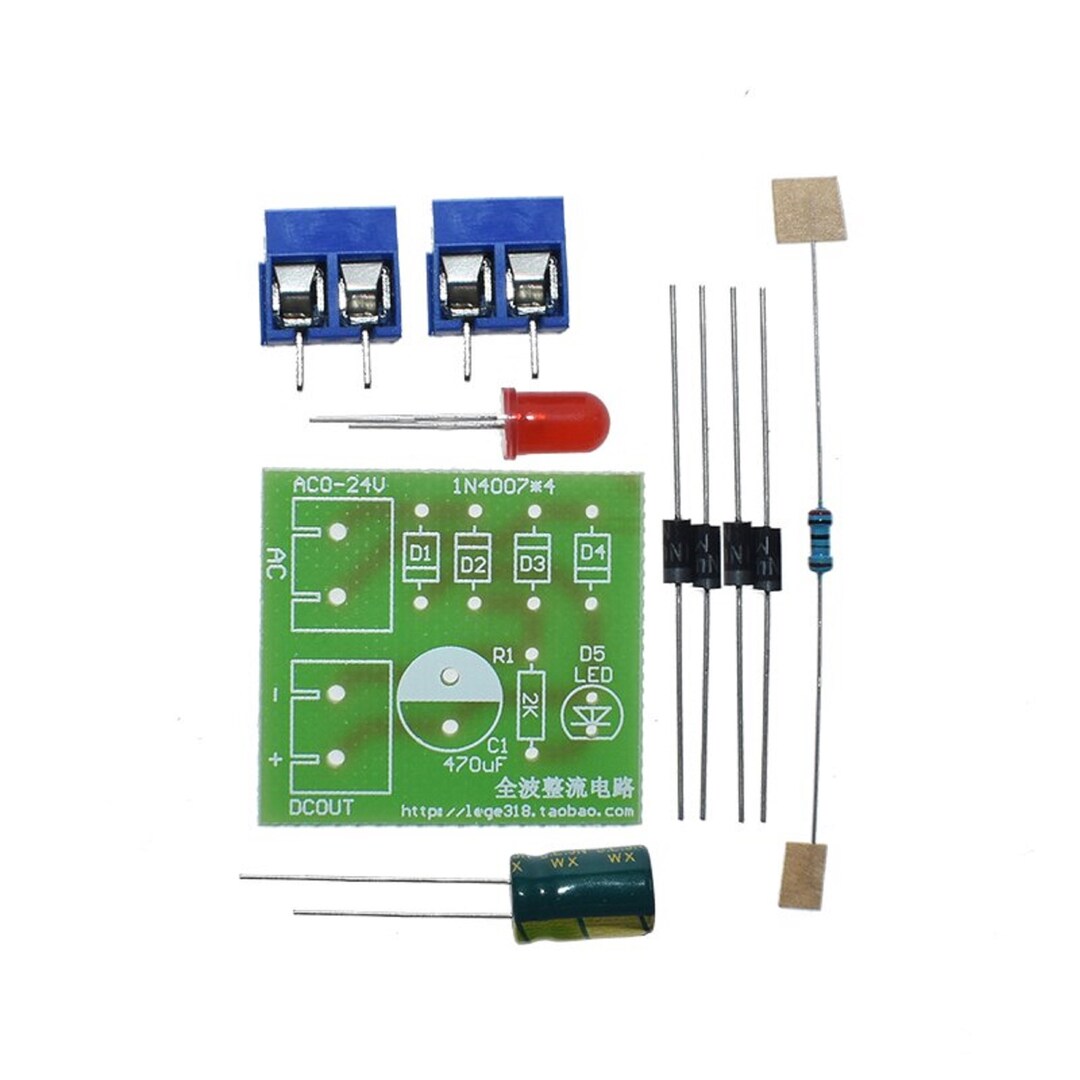 Full Wave Rectifier 3-24vac Soldering Kit, Great Kit to Teach About ...