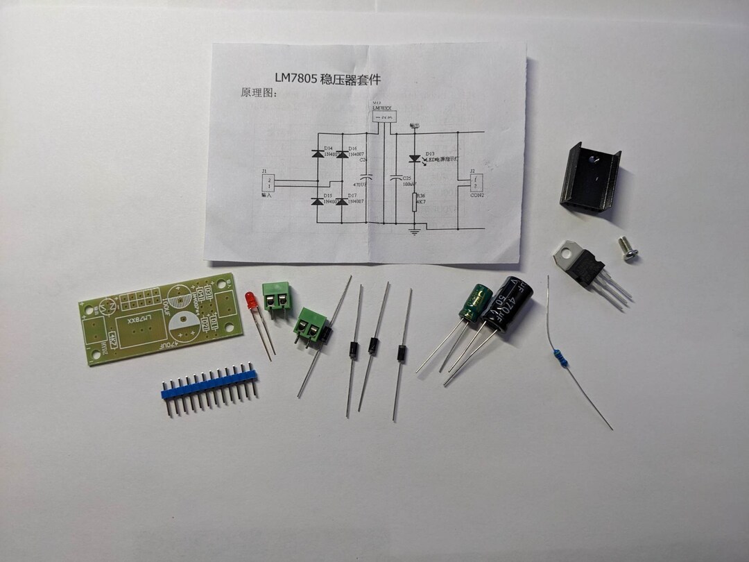 AC/DC Three Terminal Voltage Regulator Power Supply LM78XX Your Choice ...