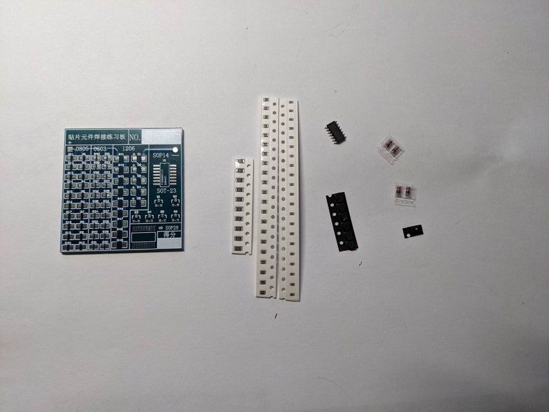 SMD surface Mount Devices Practice Plate SMD Component Soldering Board ...