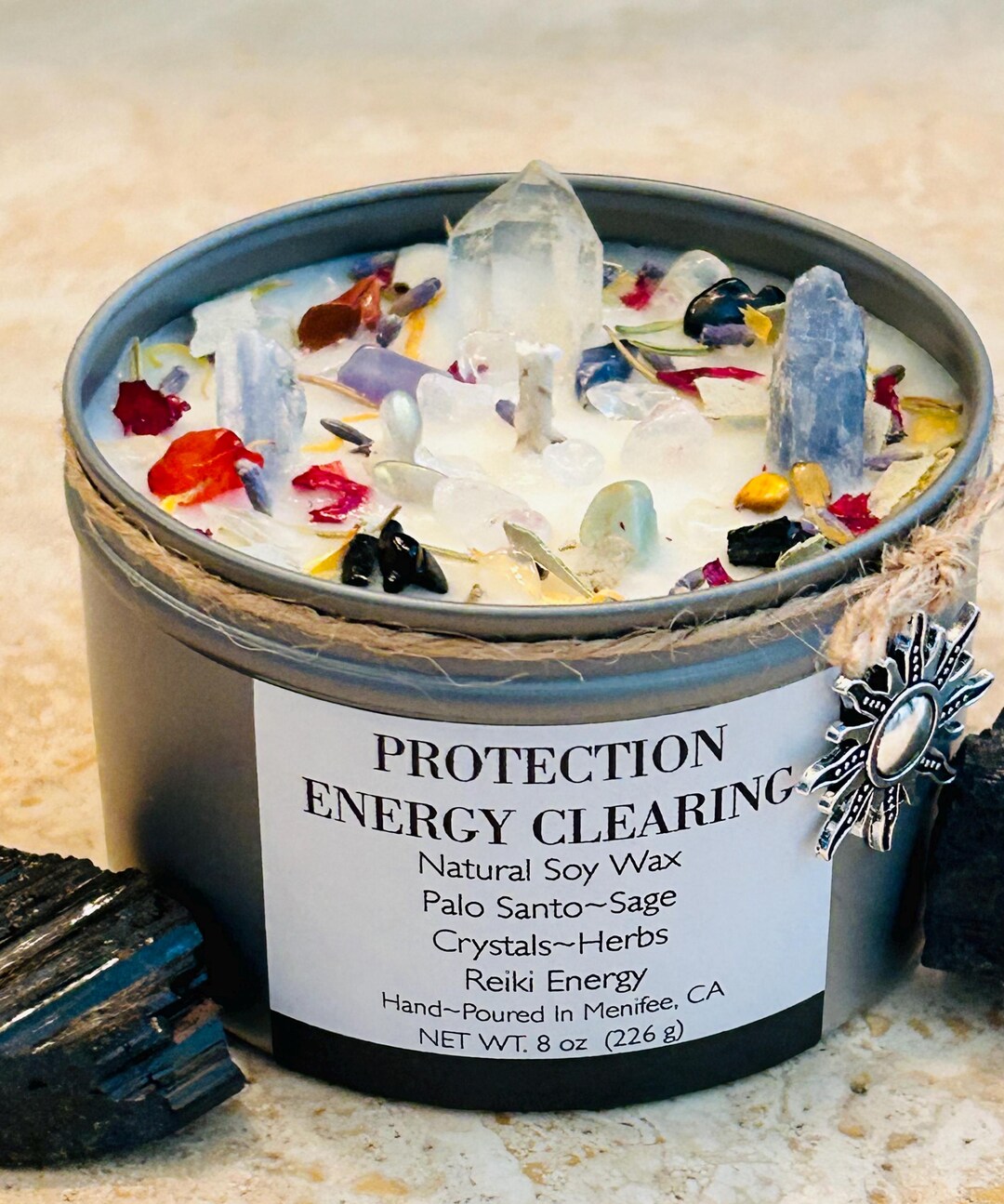 Protection Energy Clearing-cleansing-natural Soy Wax Pure Essential ...