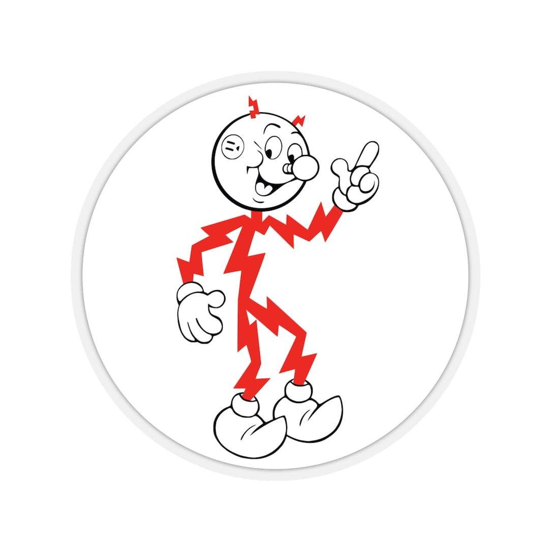 PG&E Reddy Kilowatt Logo pacific Gas and Electric Retro - Etsy