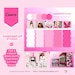 Vibrant Pink Brand Color Palette, Typography, Brand Kit, Small Business ...