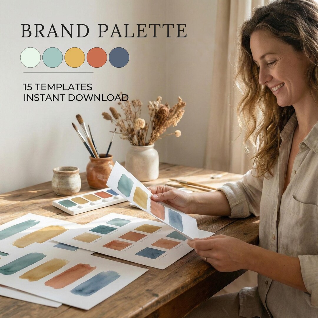 Brand Color Palette | Canva Templates and Branding Kit for Artists ...