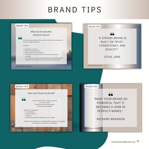 Elegant Brand Kit for Coaches | Colour Schemes, Pre-made Logos, Digital ...