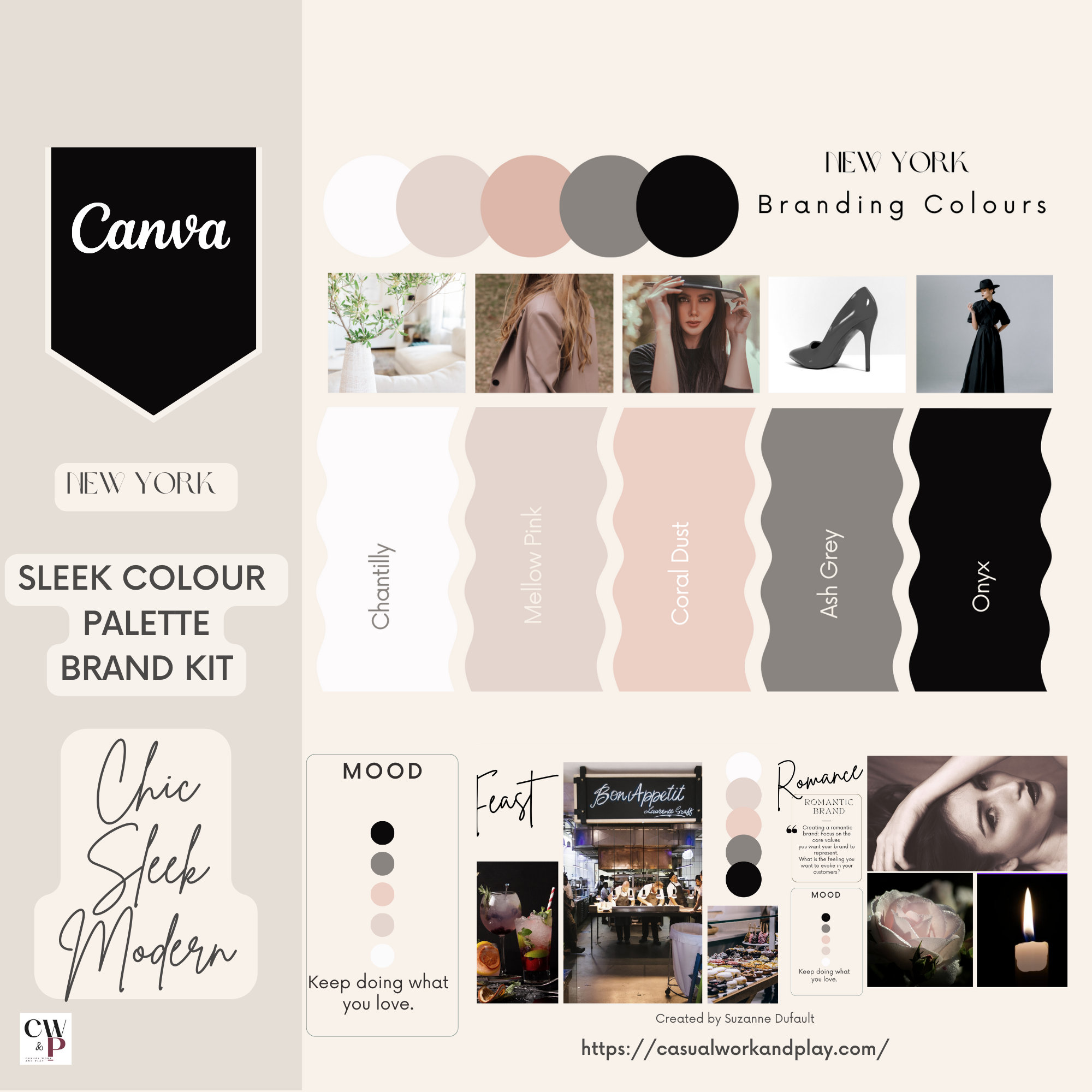 Brand Palette,small Business Brand, Digital Download, Mood Board, Easy ...