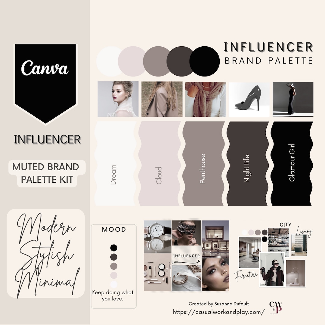 Brand Palette, Small Business Brand, Digital Download, Brand Colour ...