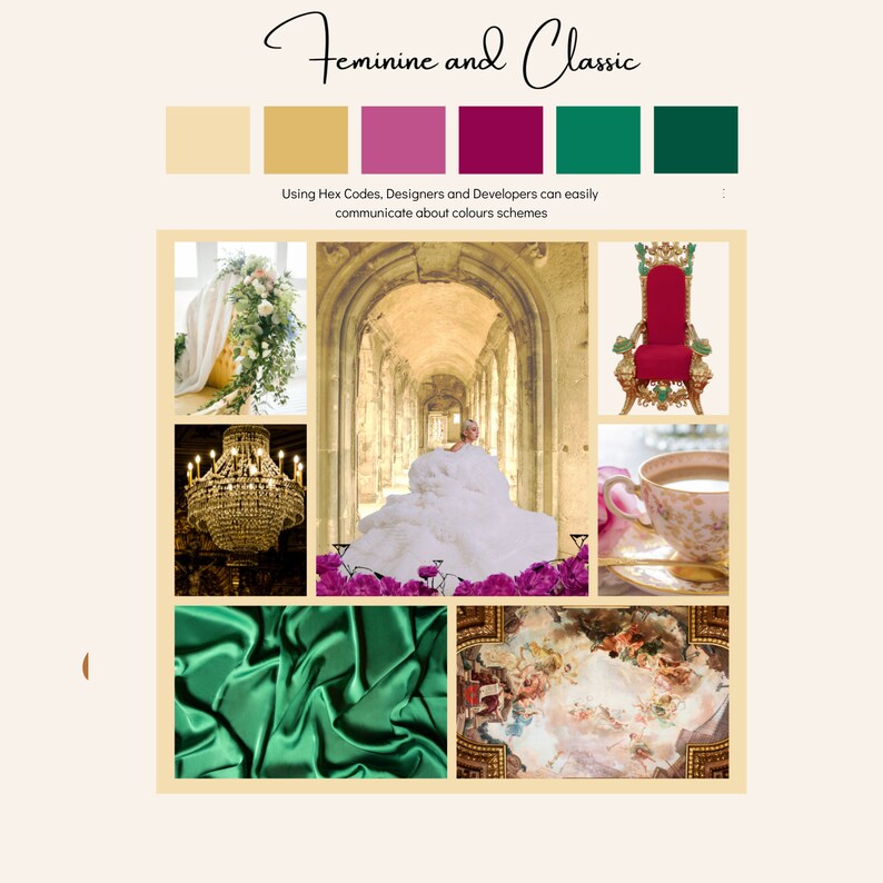 Branding Package 12 Hex Codes Mood Boards Small Business - Etsy