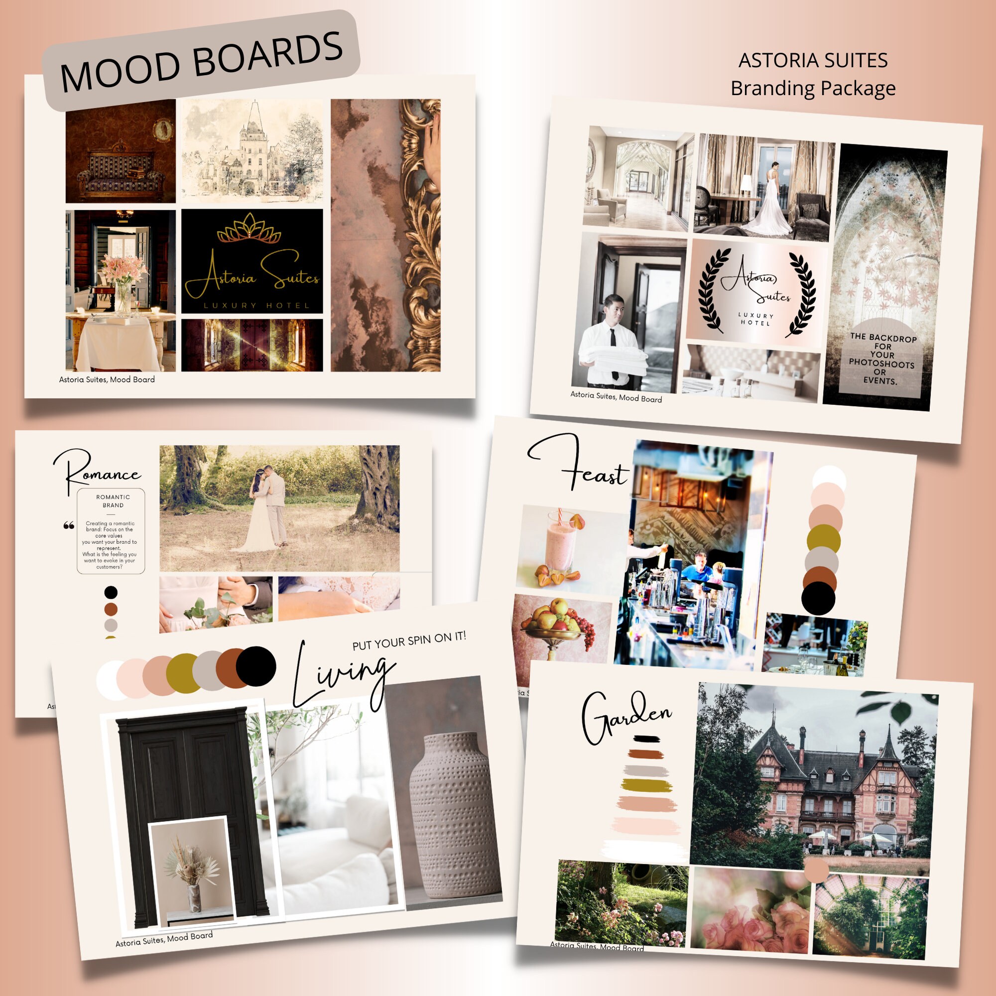 Influencer Media Kit - Branding Package With Brand Palette, Mood Boards ...