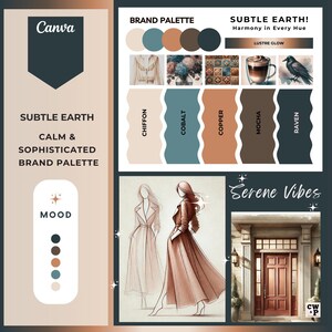 Elegant Colour Palette for Small Business Branding | Customizable in ...