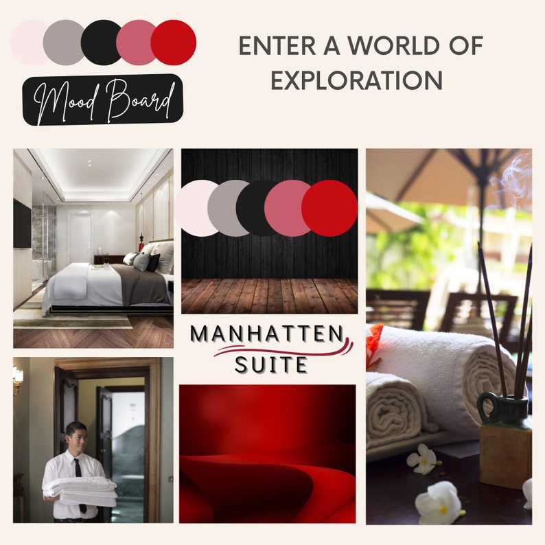 Brand Color Palette for Small Businesses: Ruby Red, Tuxedo Black, Grey ...