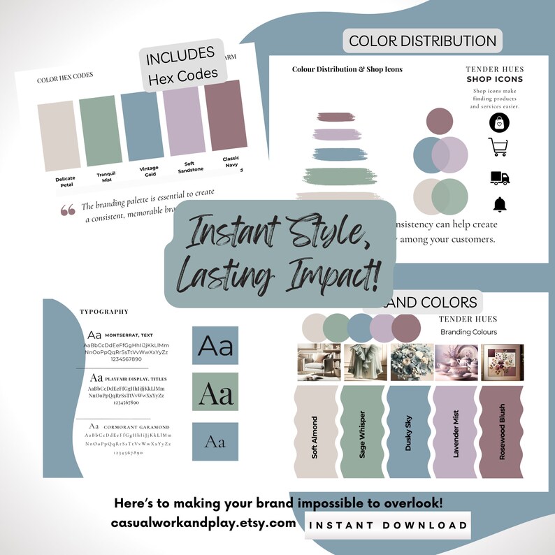 Elegant Colour Palette for Small Business Branding - Subtle Luxury ...