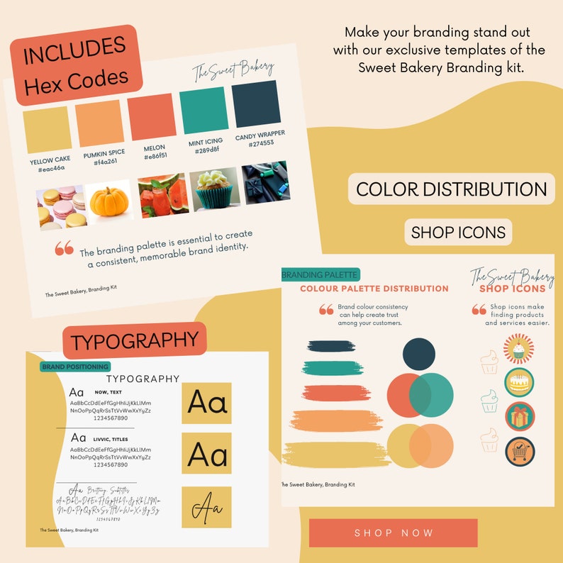 Vibrant and Easy Ready-made Brand Colour for Small Businesses ...