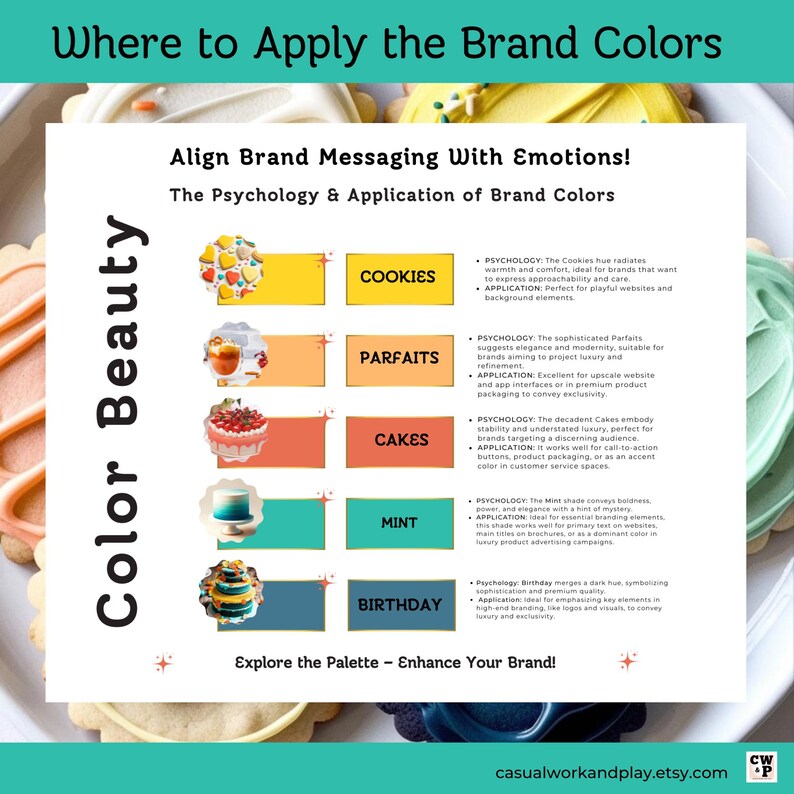 Bakery Business Brand Kit: Canva Templates, Color Palette & Typography ...