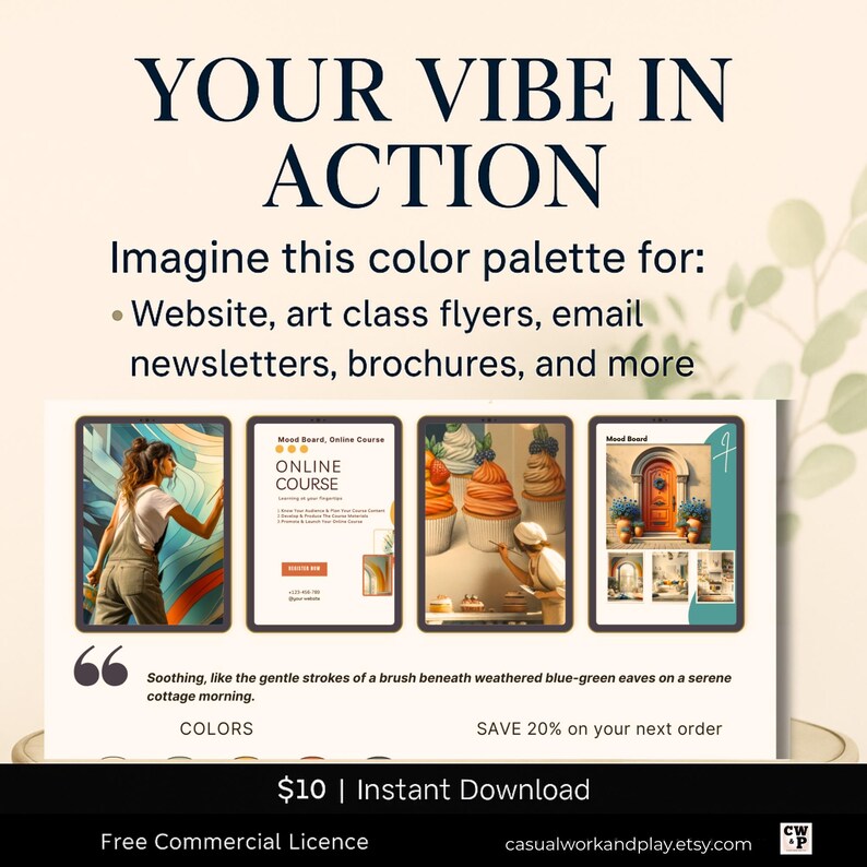 Brand Color Palette | Canva Templates and Branding Kit for Artists ...