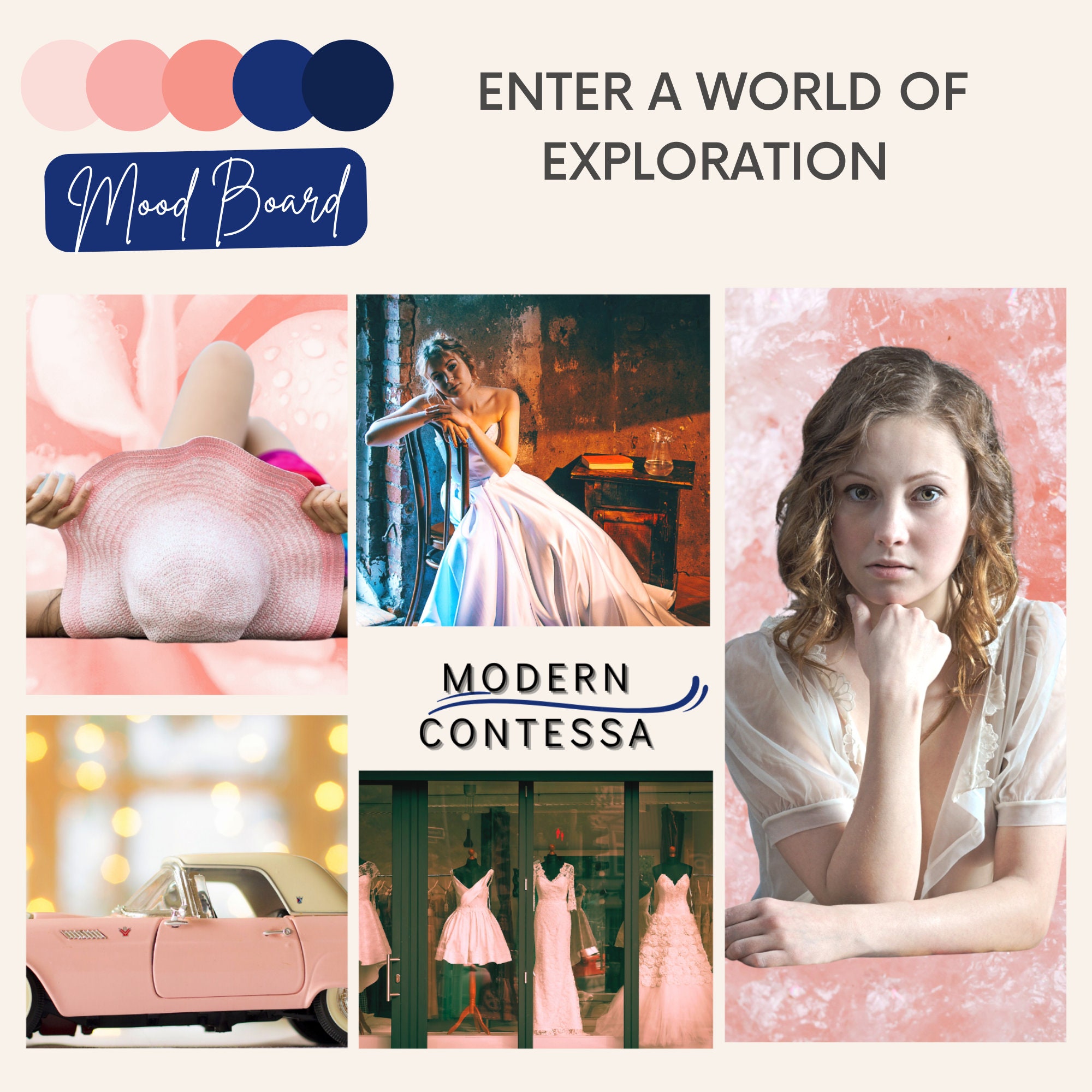 Modern Contessa Brand Palette: Small Business Brand Kit (digital ...