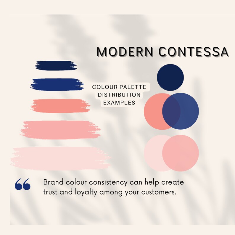 Modern Contessa Brand Palette: Small Business Brand Kit (digital ...