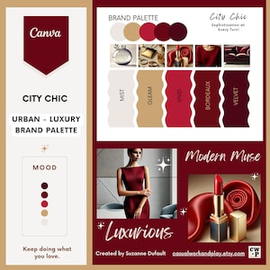 Luxury Colour Palette for Small Business Branding | Customizable in ...