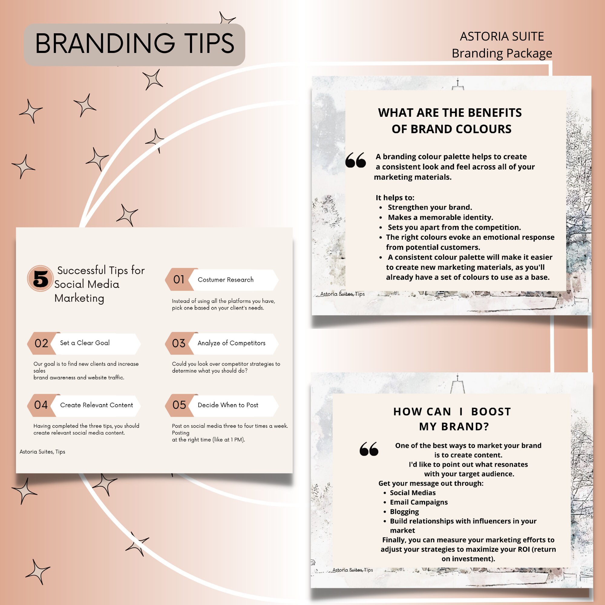 Influencer Media Kit - Branding Package With Brand Palette, Mood Boards ...