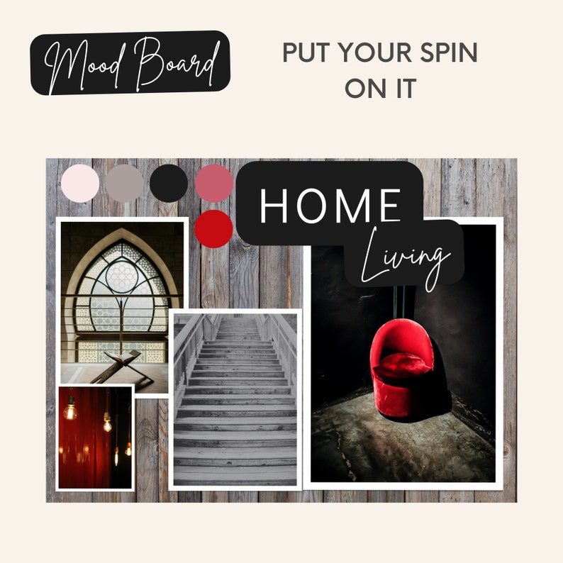 Brand Color Palette for Small Businesses: Ruby Red, Tuxedo Black, Grey ...