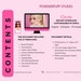 Vibrant Pink Brand Color Palette, Typography, Brand Kit, Small Business ...
