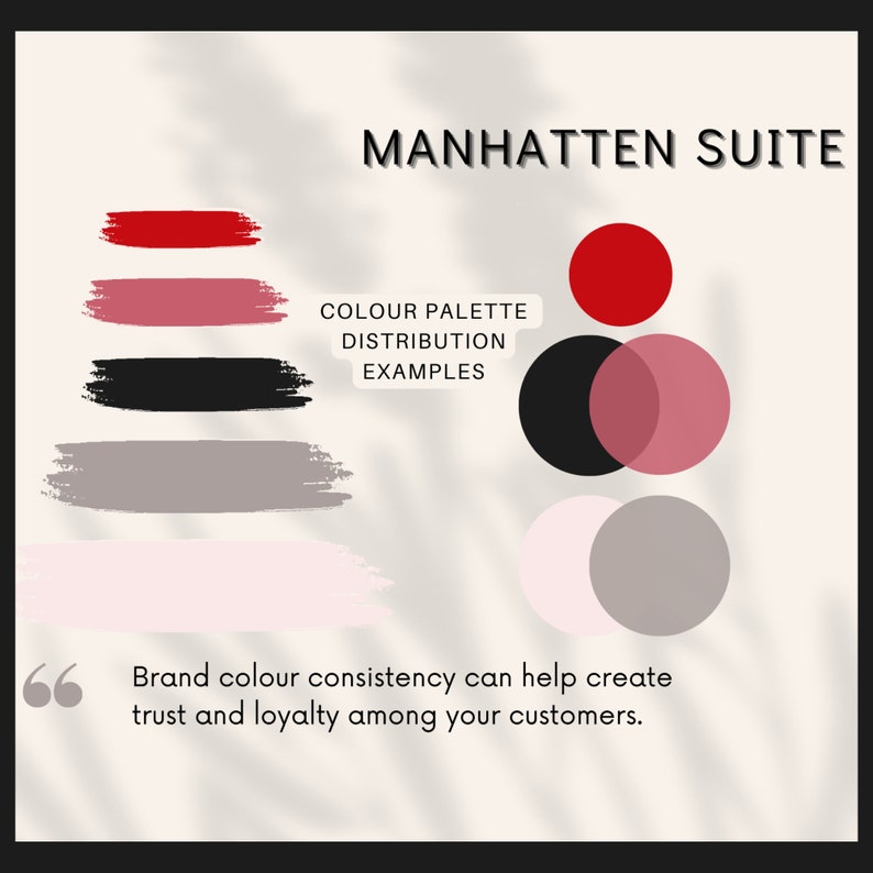 Brand Color Palette for Small Businesses: Ruby Red, Tuxedo Black, Grey ...