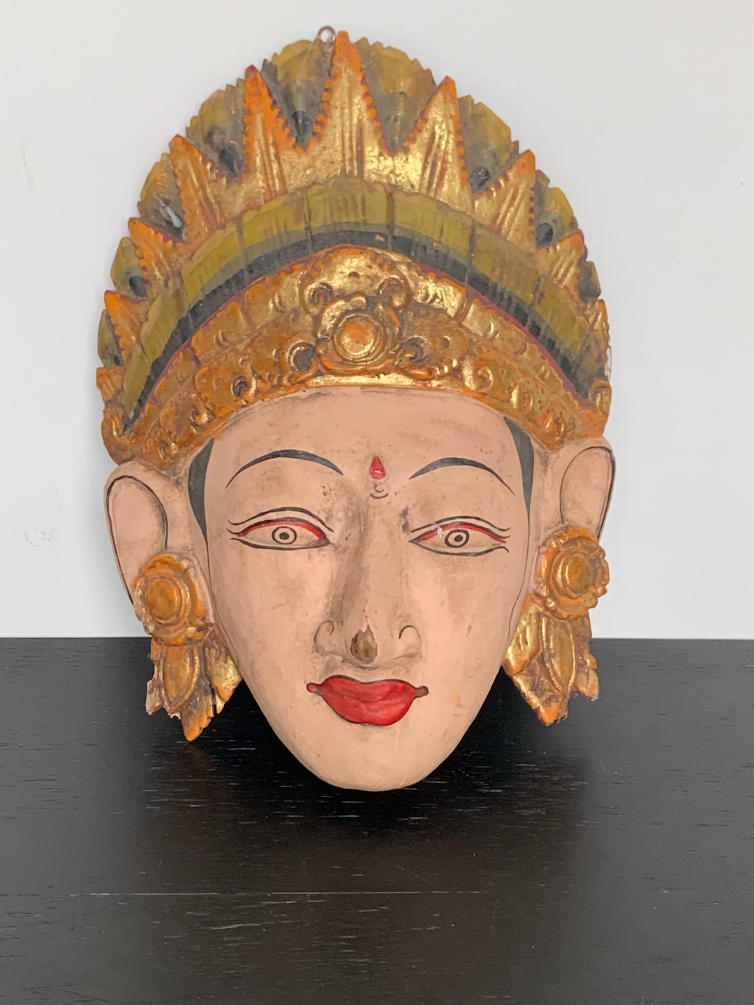 Burmese Antique Wooden Mask - Etsy