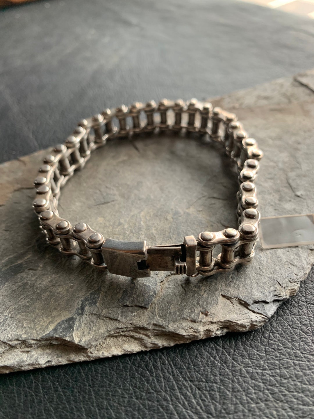 Silver Bracelet Motorcycle Chain - Etsy
