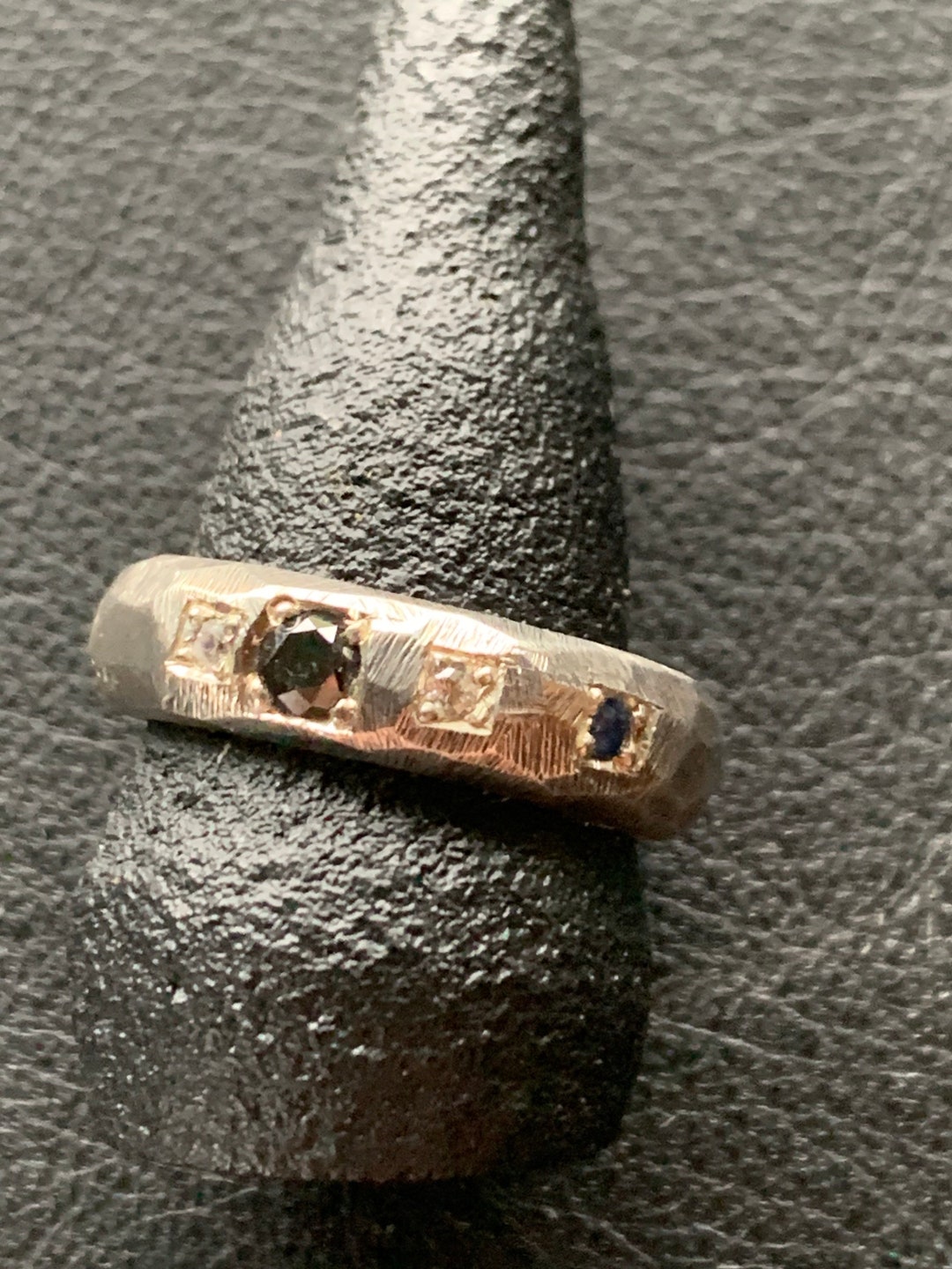 Silver Ring Solar System/ Planets Set With Diamonds, Sapphire + Ruby by ...