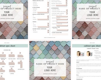 Interior Design Spec Sheet Templates - Etsy