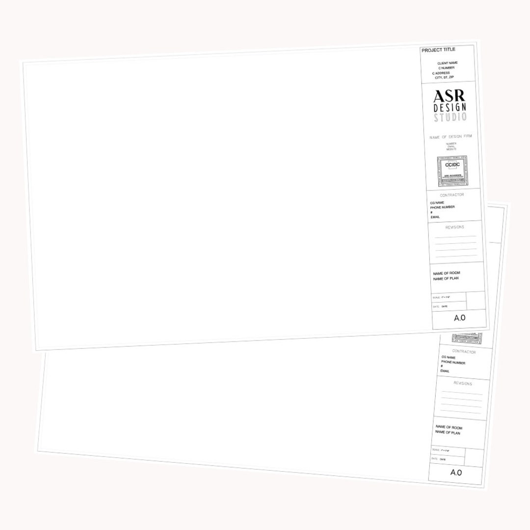 AUTOCAD Titleblock Template 24 X 36 Landscape - Etsy