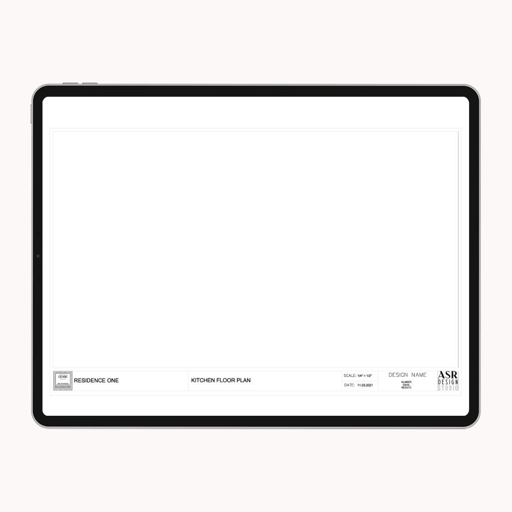 AUTOCAD Titleblock Template 11 X 17 Landscape - Etsy