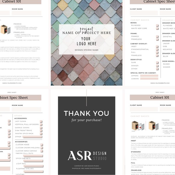 Spec Sheet Interior Design - Etsy