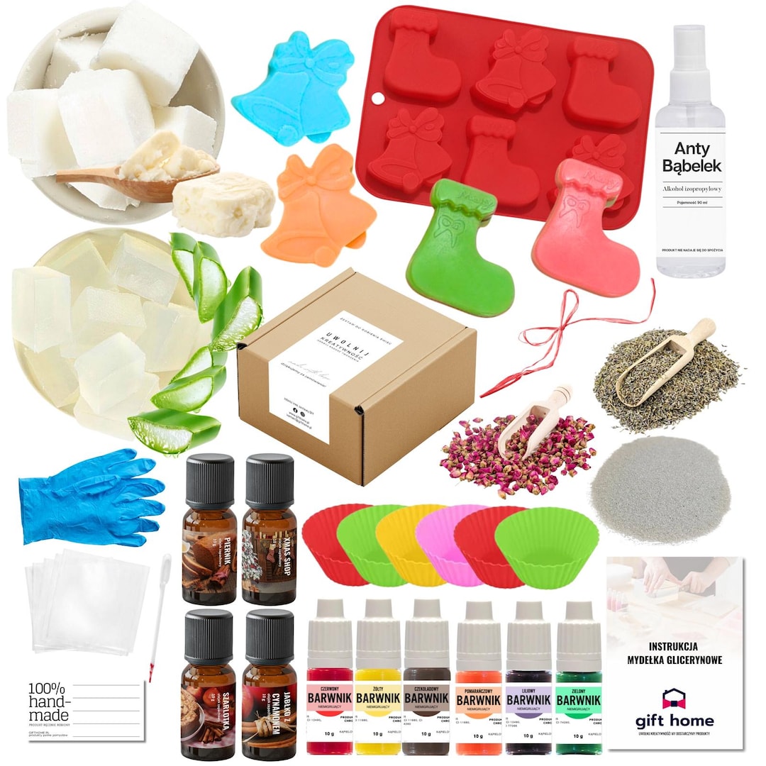 Diy Kit, Soap Making Set Glycerin Soap Base 1kg Shea Butter 1kg Aloe ...