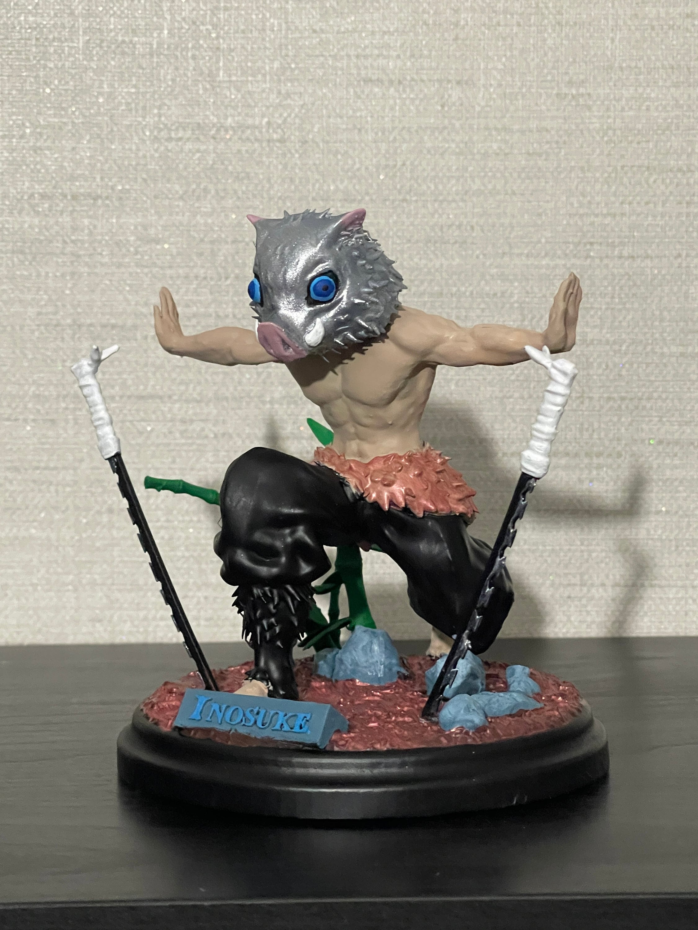 Inosuke Hashibira Figure, Demon Slayer Statue, Anime Figurine 3D Print ...