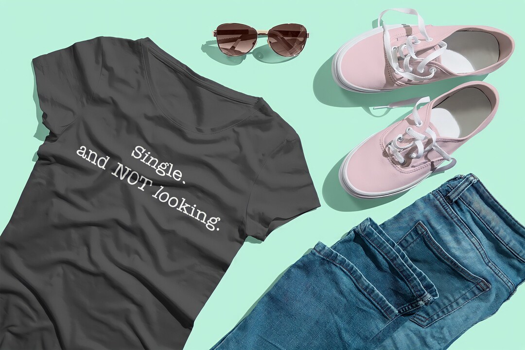 Single and Not Looking Divorced Unmarried Single Af Unisex Jersey Short ...