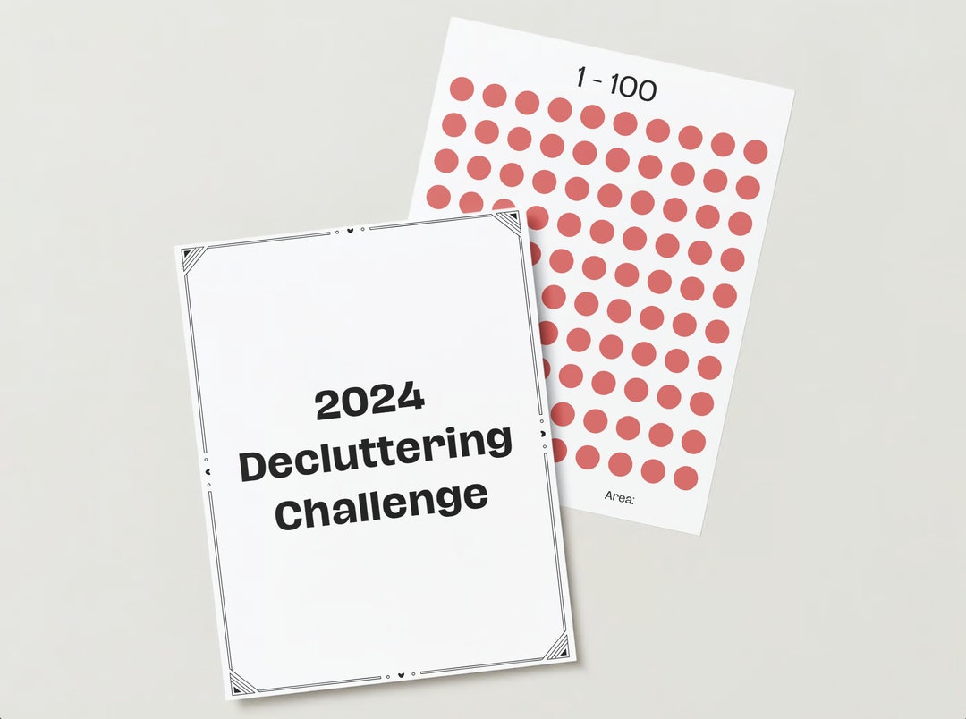 2024 Decluttering Challenge Printable 2,024 Items Digital Download - Etsy