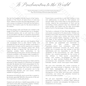 LDS Proclamation Bundle | Living Christ | Family Proclamation ...