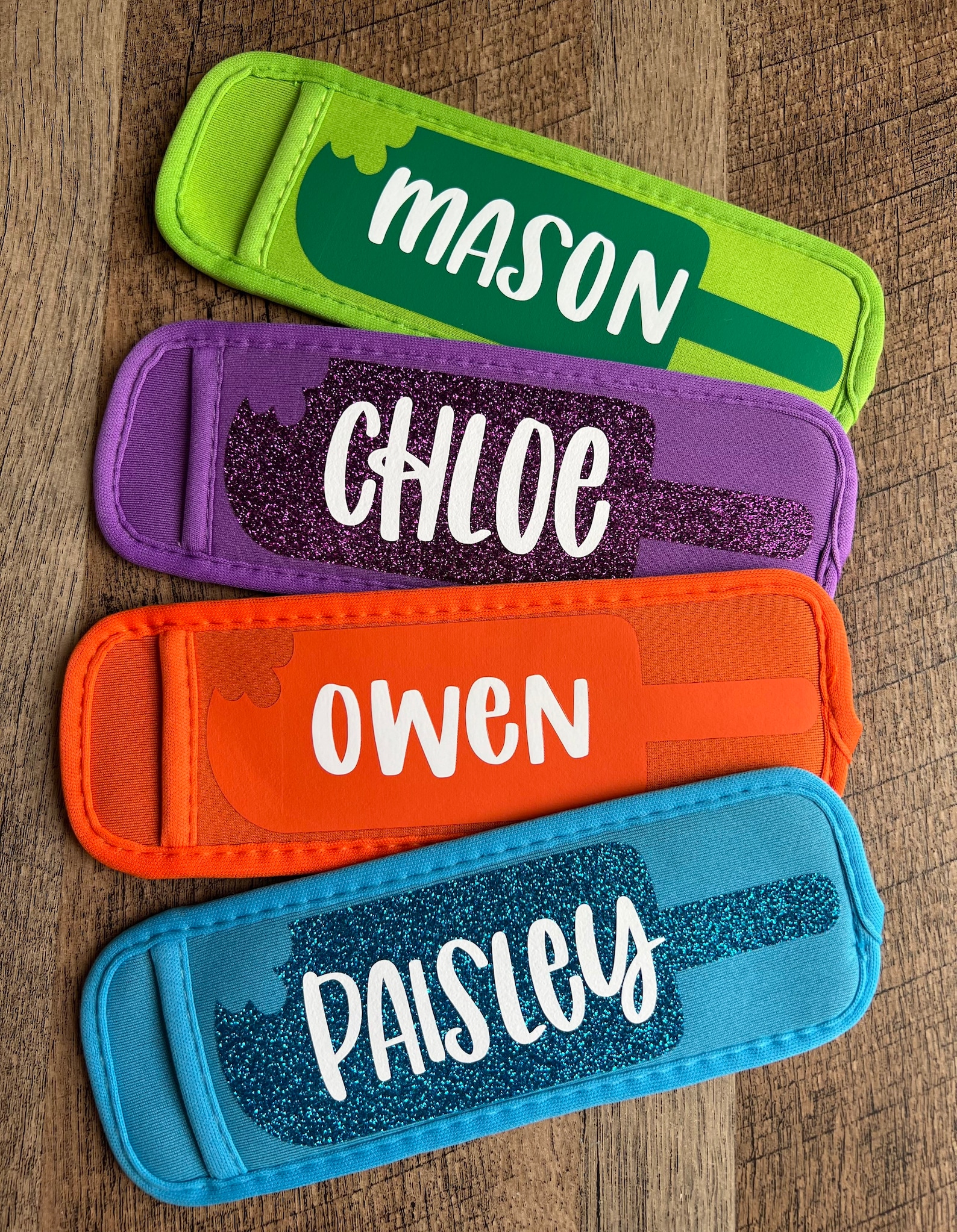 Personalized Popsicle Holder, Glitter Popsicle Holder - Etsy