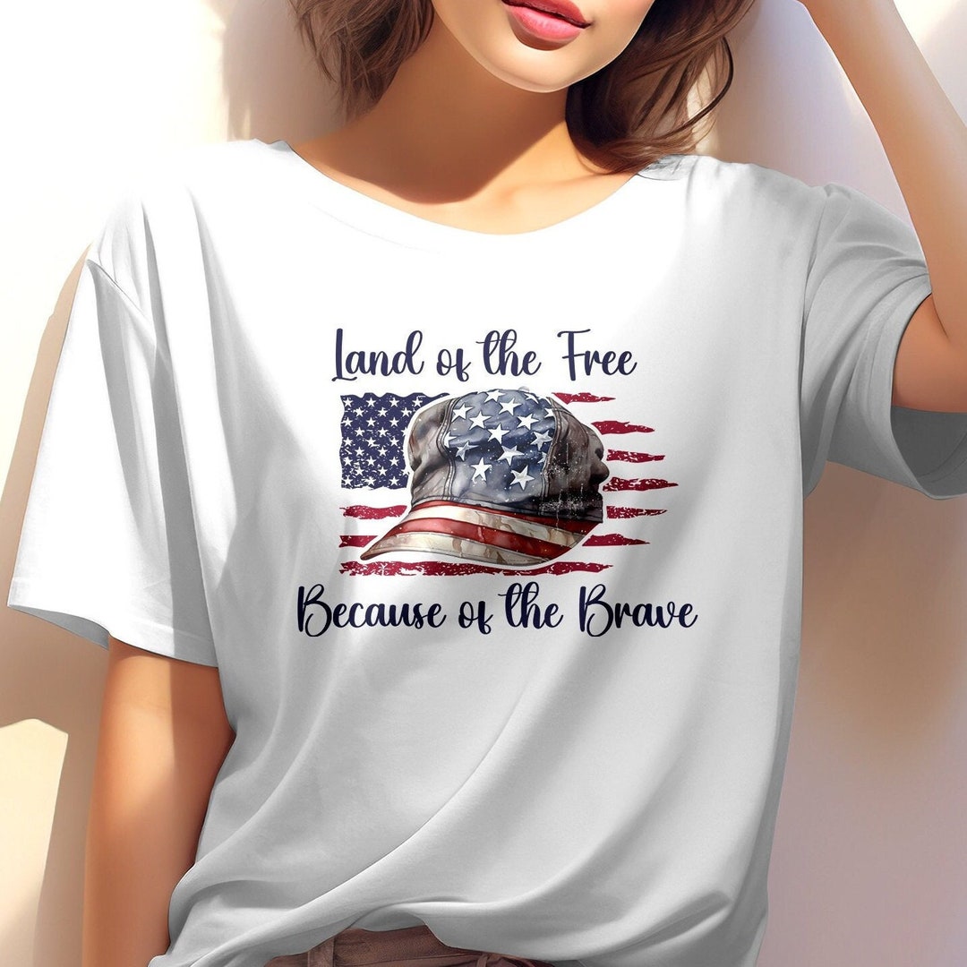 Land of the Free Home of the Brave America Veterans Day - Etsy