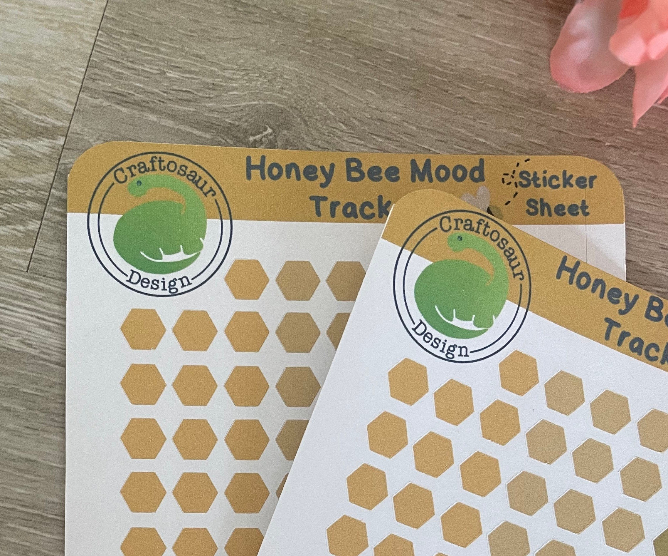 Honeycomb Mood Tracker Sticker Sheet Perfect for Planners, Bullet ...