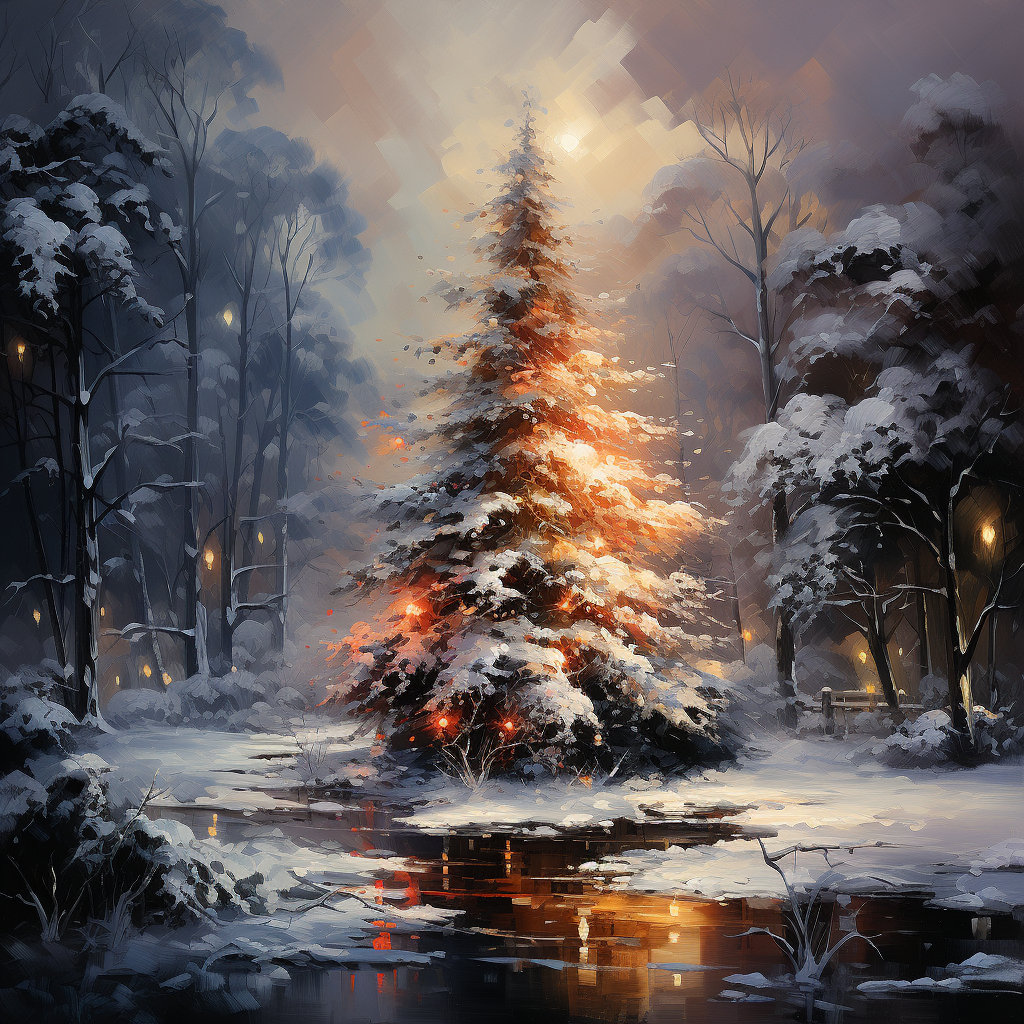 Beautiful Christmas Tree Downloadable Digital Art Bundle - Etsy