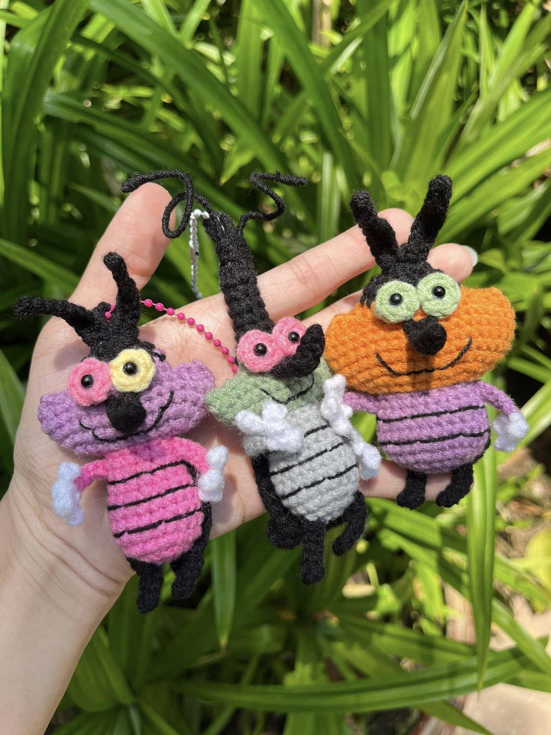 Oggy and the Cockroaches Keychain | Oggy Crochet - Etsy