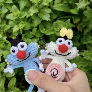 Oggy and the Cockroaches Keychain | Oggy Crochet - Etsy