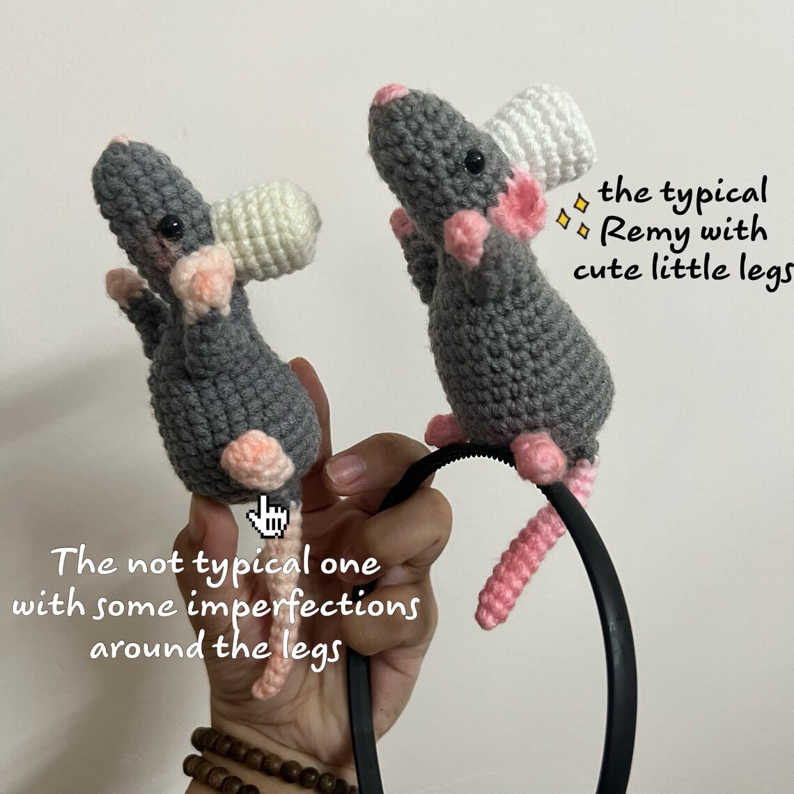 Ratatouille Crochet Hair Band Remy Headband Remy Chef With Minor ...