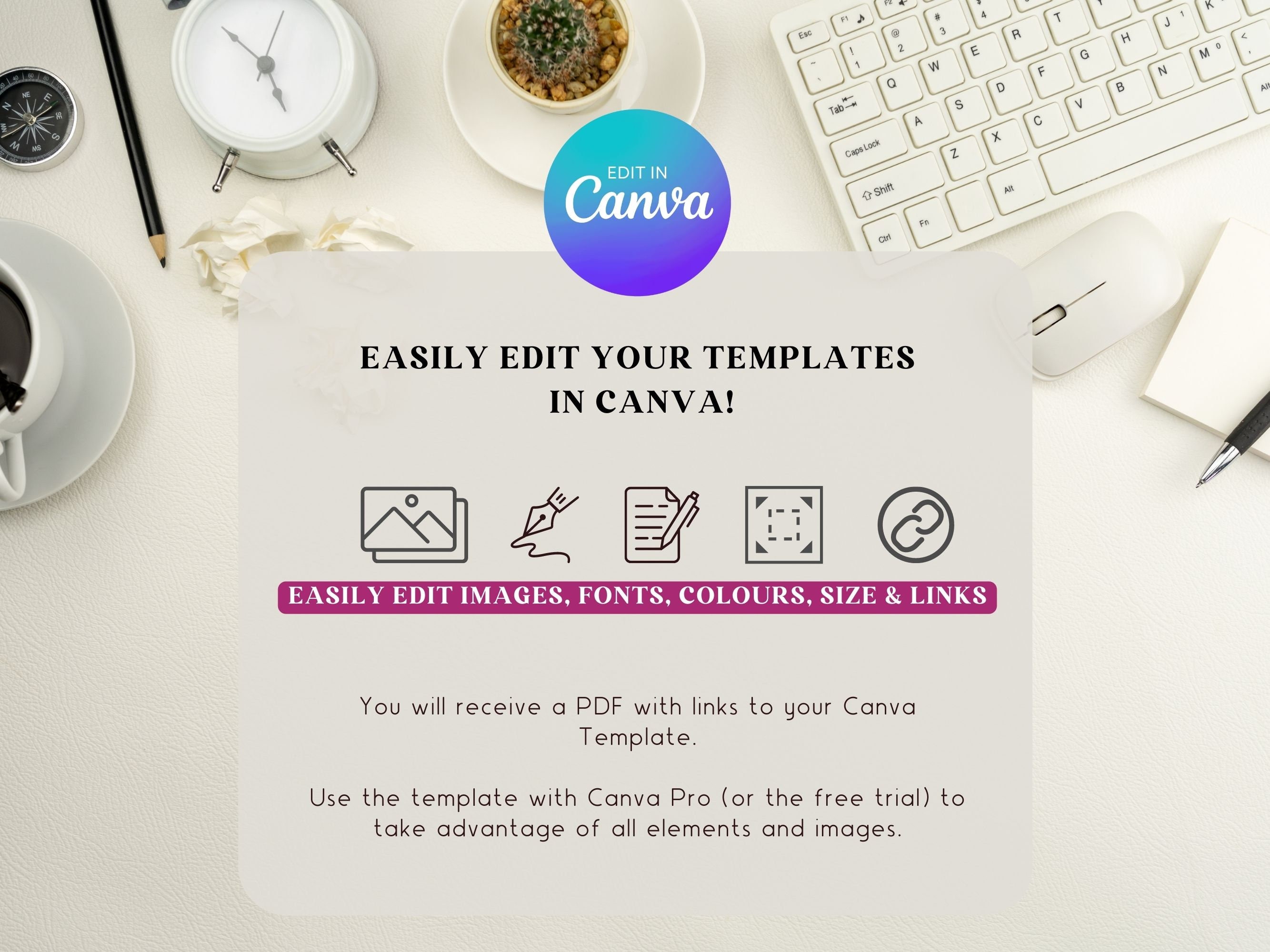 Canva Download Instructions Template, Etsy Digital Product Instructions ...