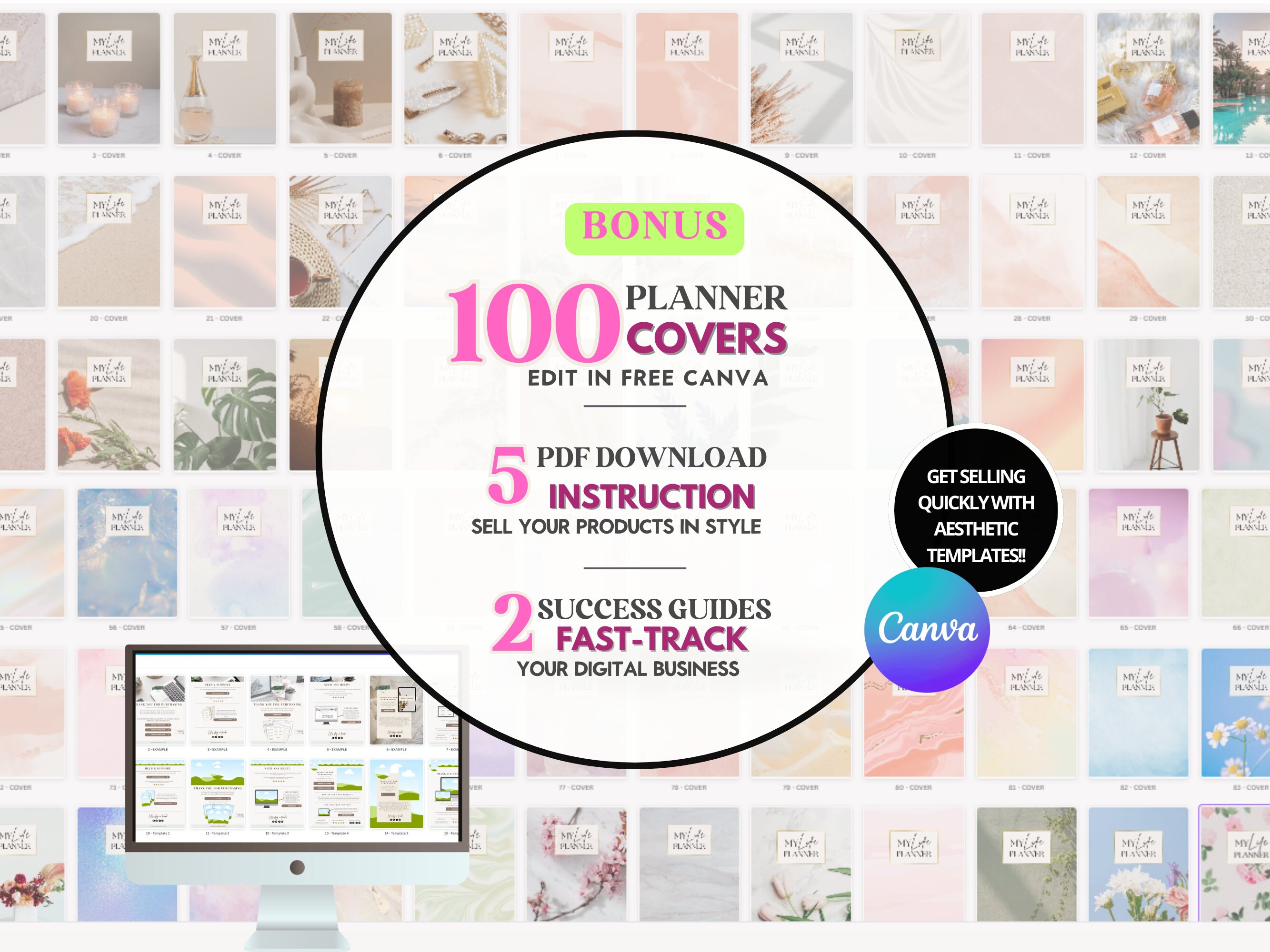 PLR Planner: Printable Canva Template With FREE Bonus and Private Label ...
